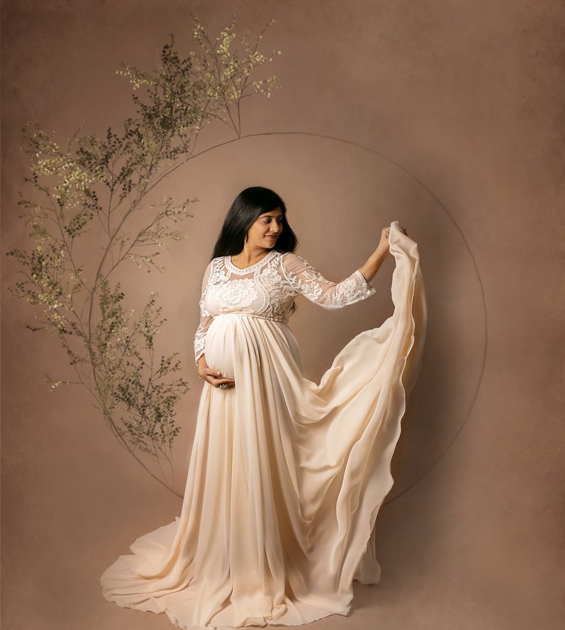 Lace Maternity Dress for Photo Shoot Boho Maternity Wedding - Etsy