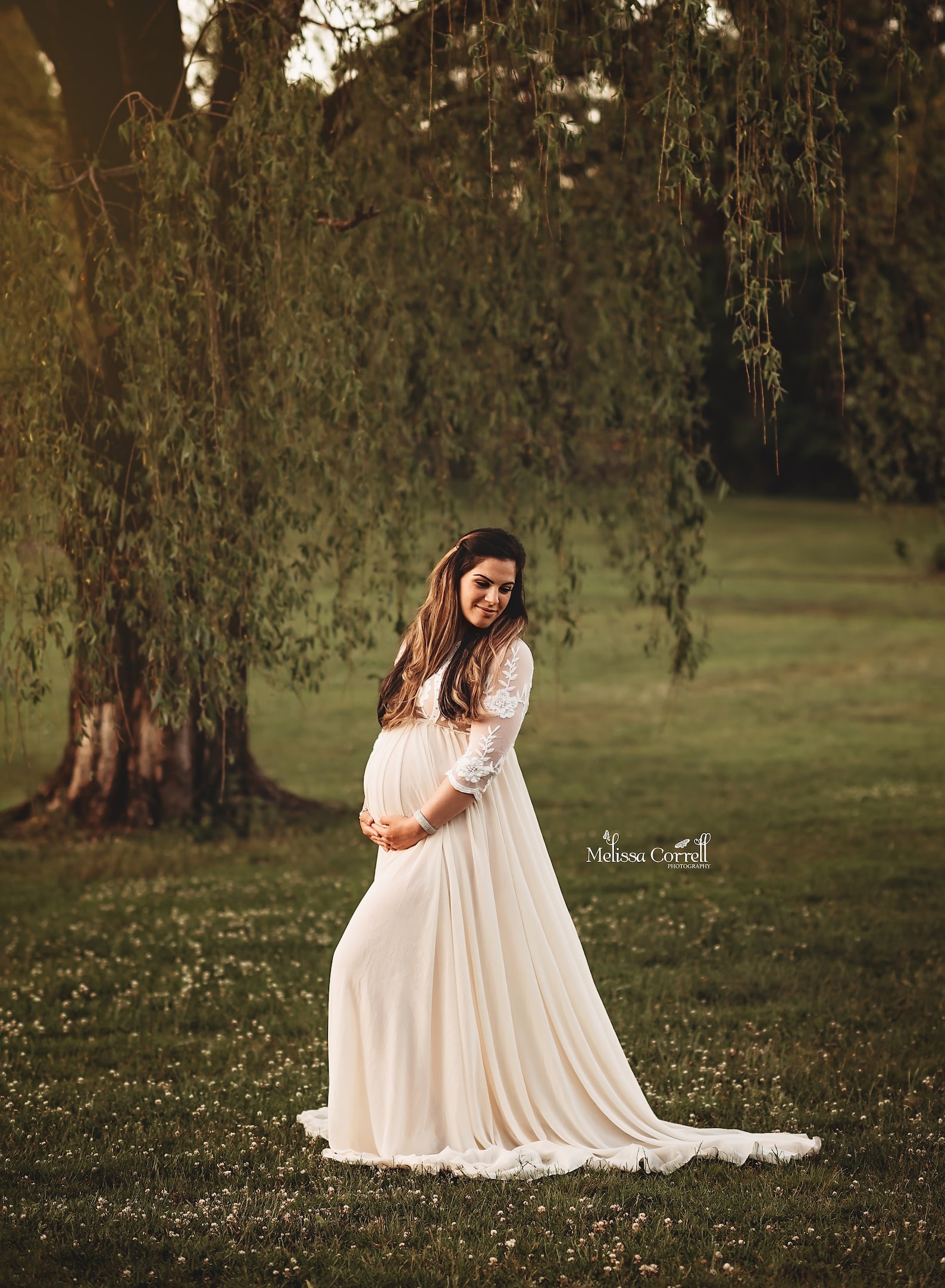 Lace Maternity Dress for Photo Shoot, Boho Maternity Wedding Dress ...