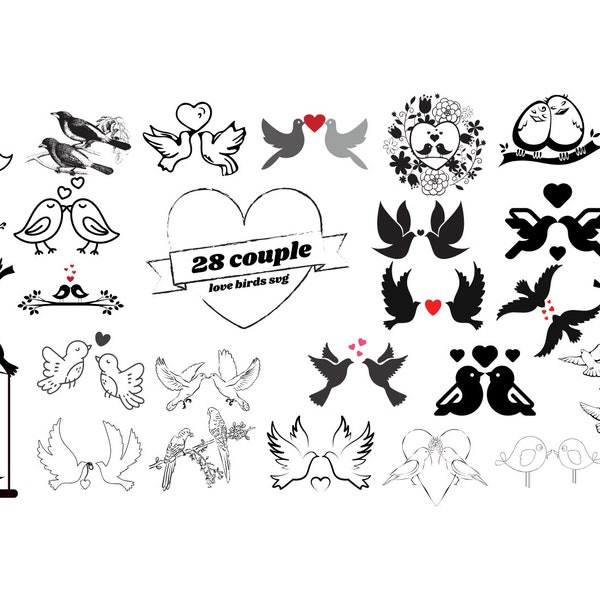 Love Birds Art - Etsy