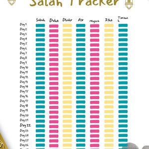 Islamic Salah Tracker Muslim Prayer Tracker Ramadan Edition 2024 A4 ...