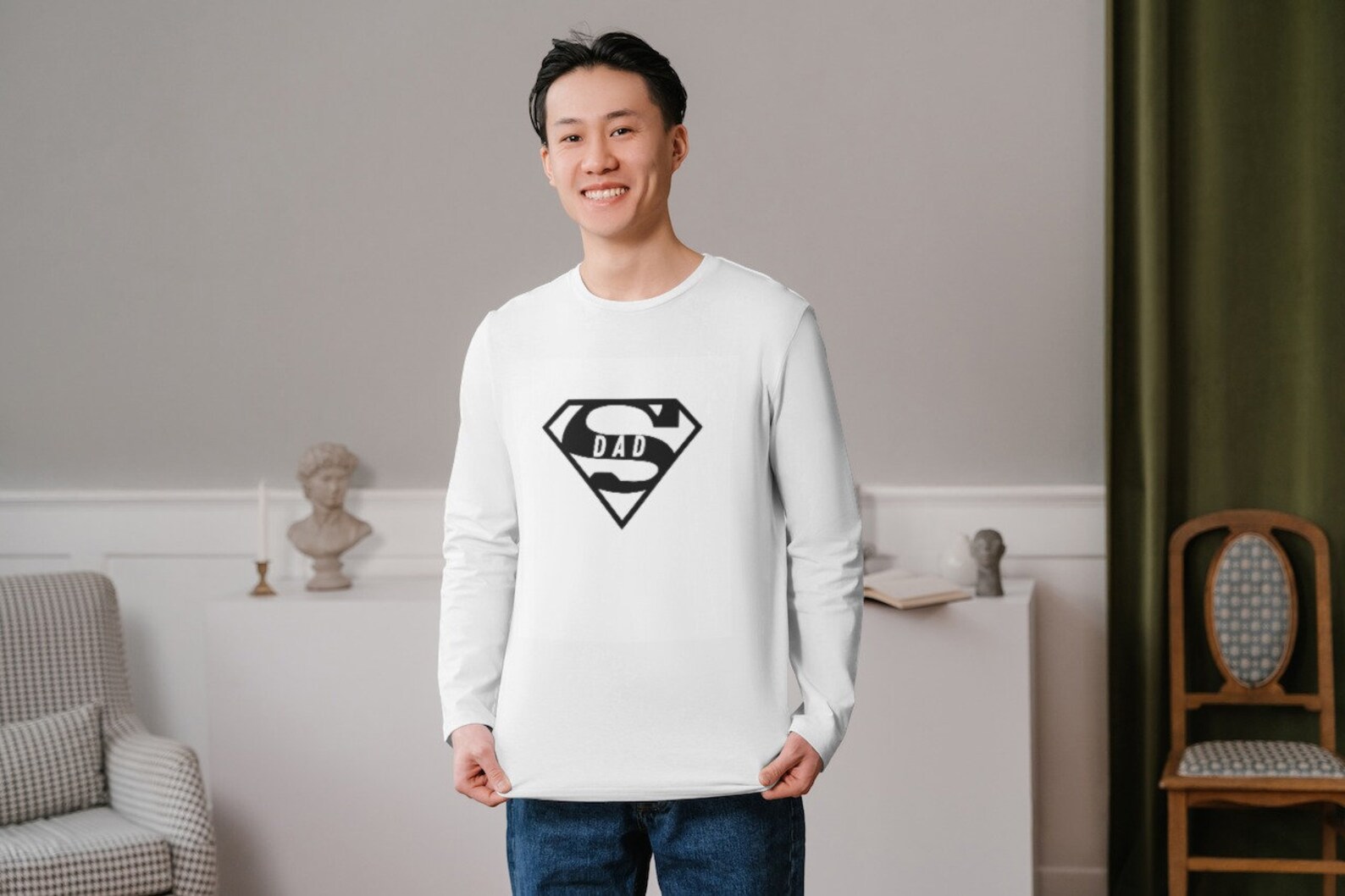 Dad SVG, Father Svg, Father's Day SVG, Dad Split Name Frame Svg, Dad ...