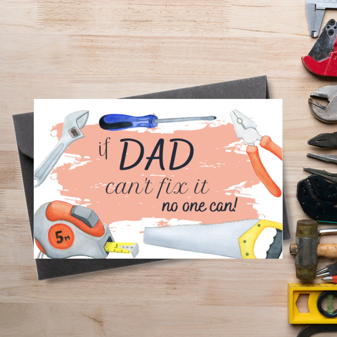 Tools Father's Day Card - Etsy