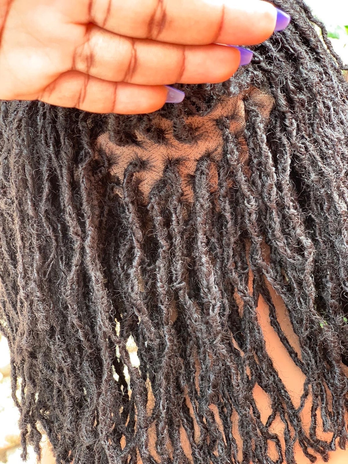 Full Lace Human Skinny Interlocking Locs - Etsy