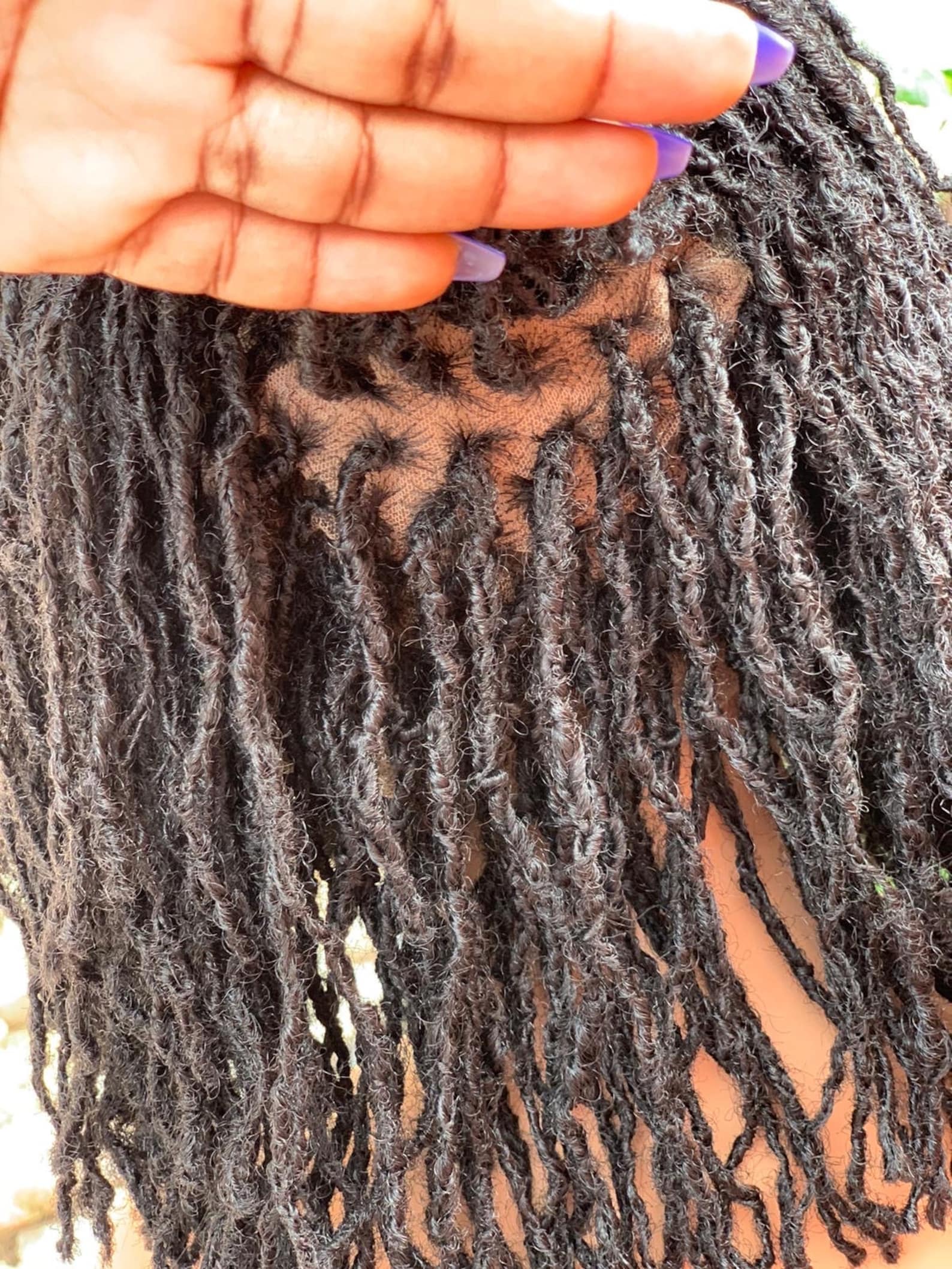 Full Lace Human Skinny Interlocking Locs - Etsy