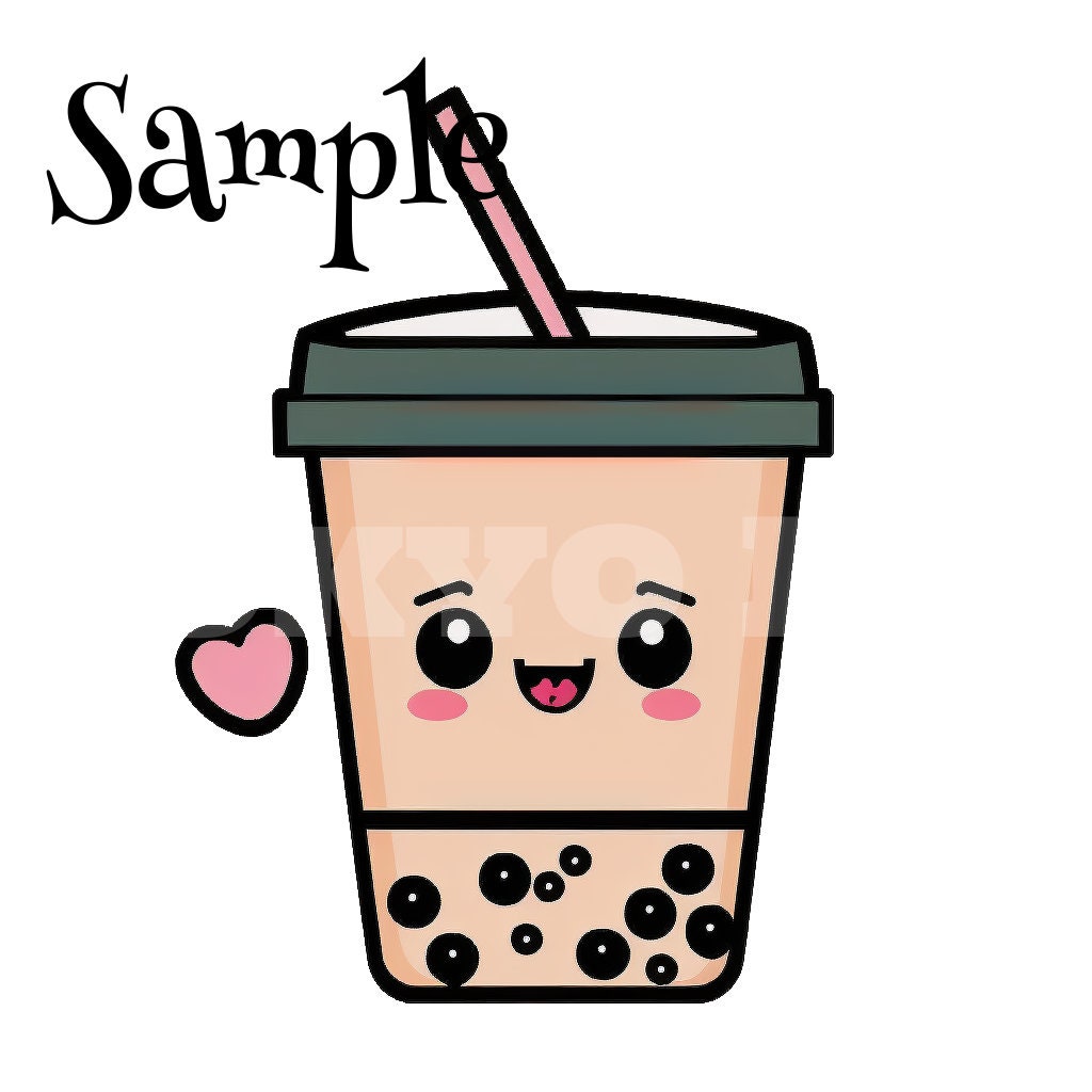 Boba Milk Tea Clip Art Set 10 PNG and JPG Images Digital Download - Etsy