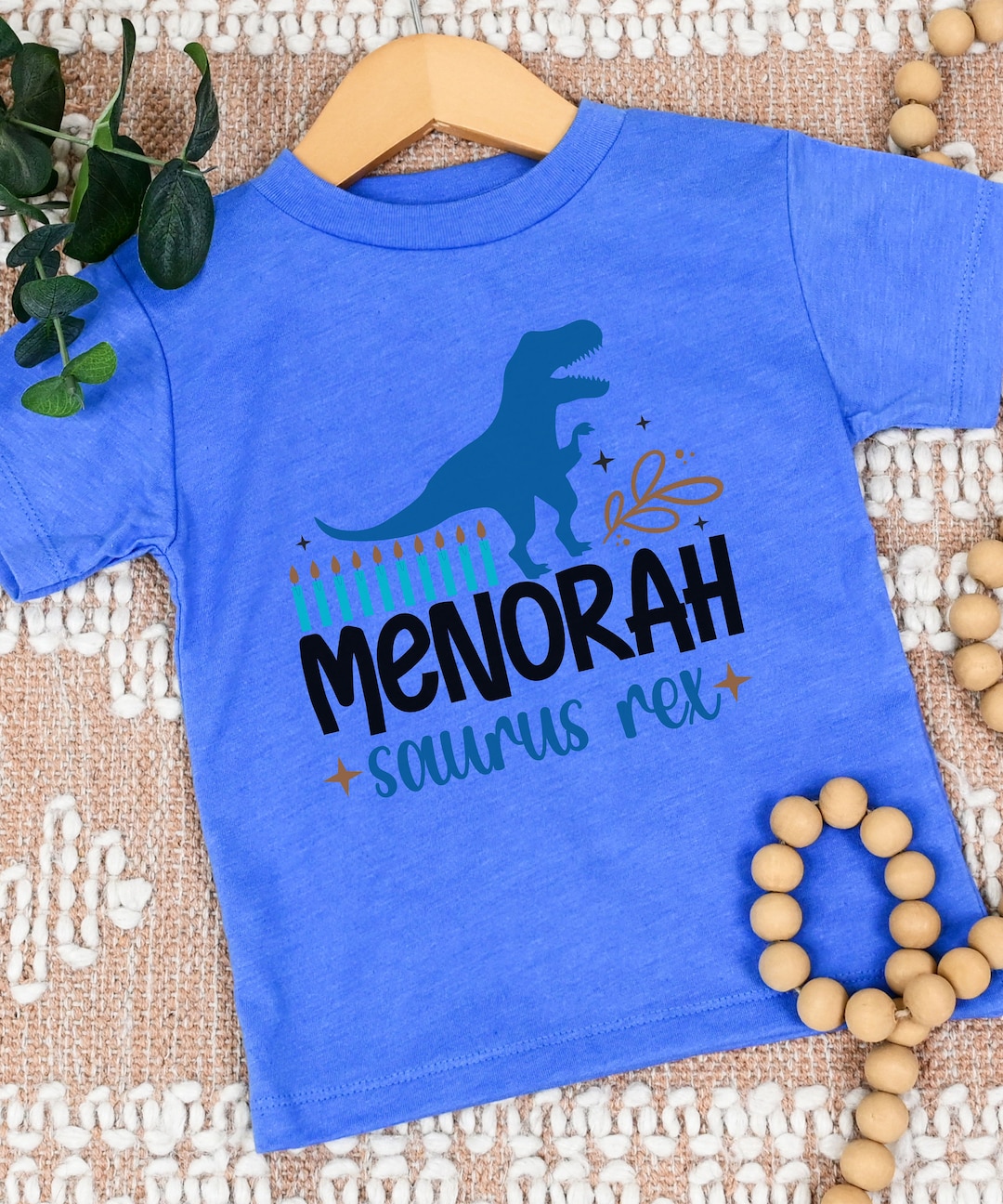 Menorah Saurus Rex T-shirt Bella Canvas Toddler Hanukkah - Etsy