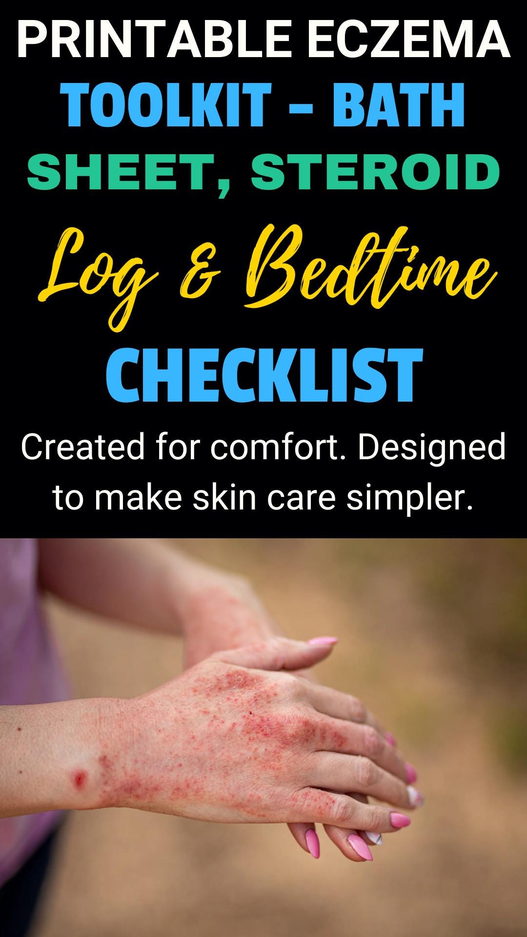 Eczema Relief Kit Guide PDF – Printable Bath Routine, Flare Tracker ...