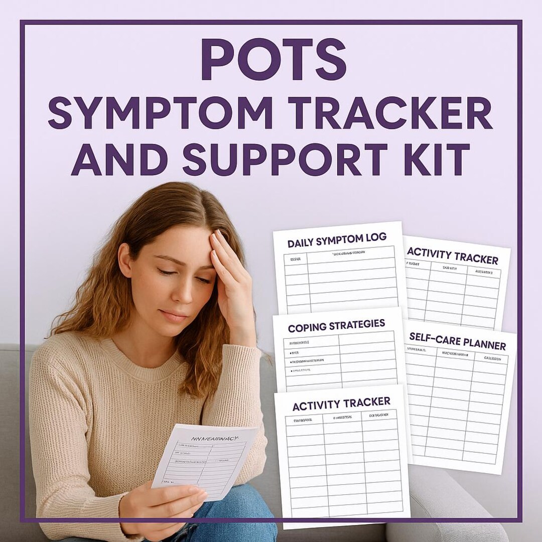 POTS Symptom Tracker and Support Kit – Printable Hydration Log, Trigger ...