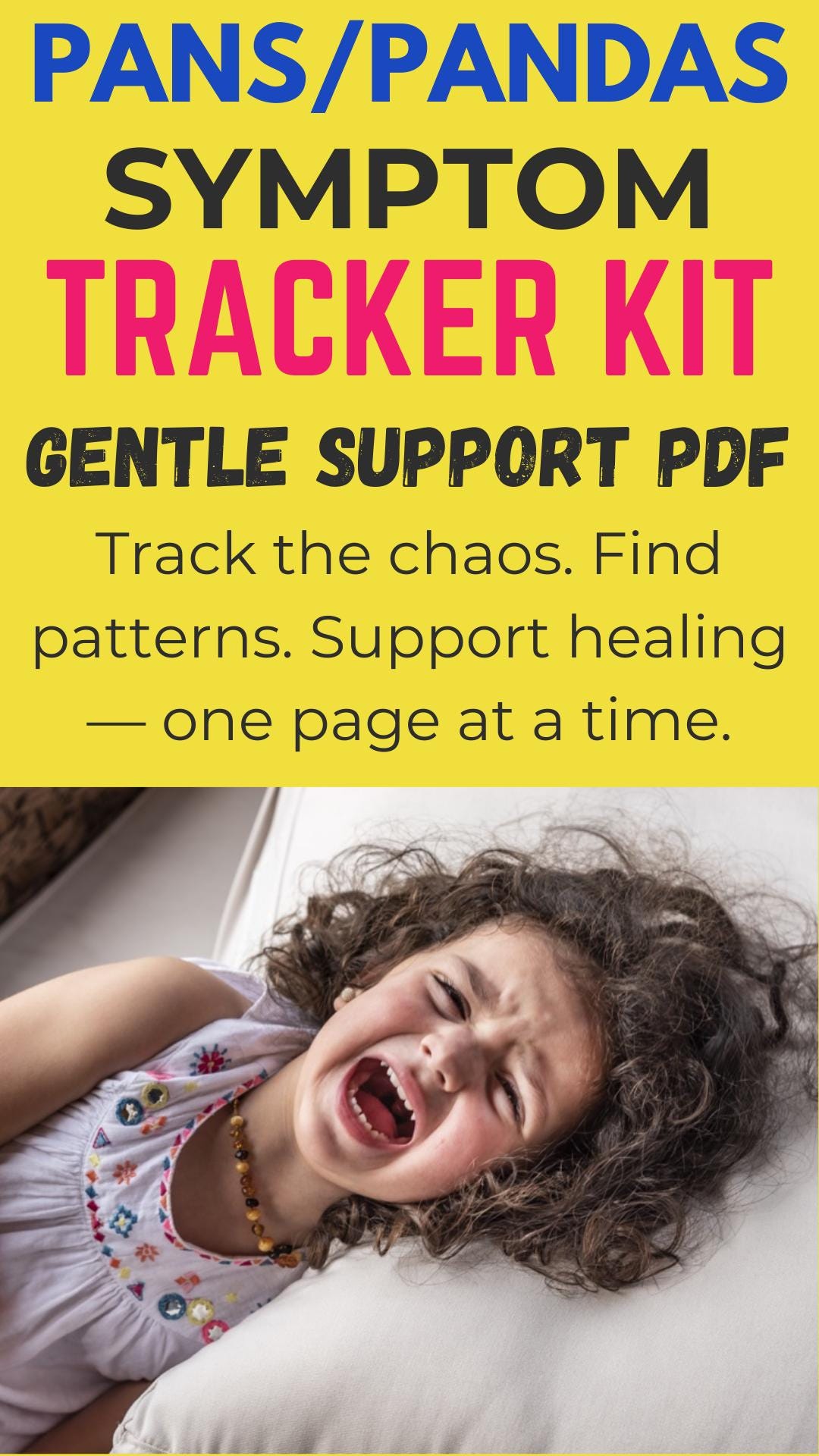 PANS PANDAS Symptom Tracker PDF – Printable Flare Log, Behavior ...