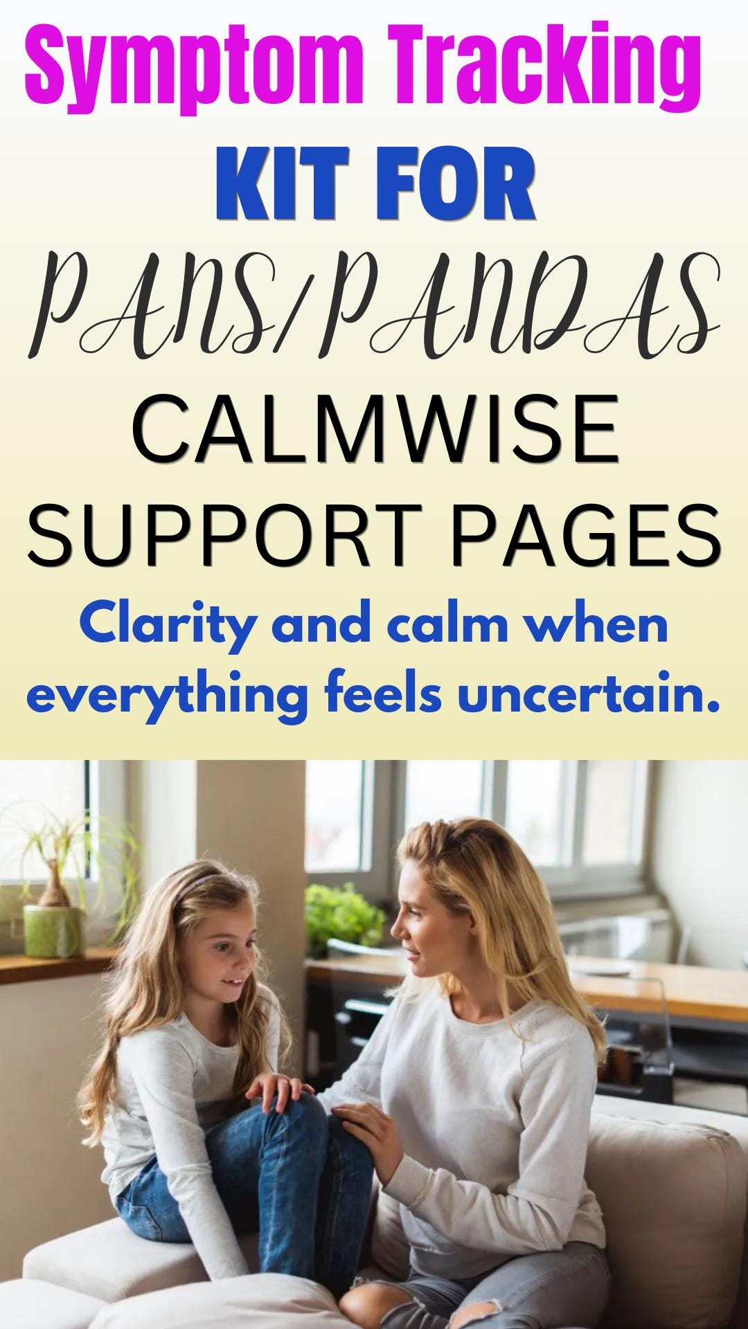 PANS PANDAS Symptom Tracker PDF – Printable Flare Log, Behavior ...