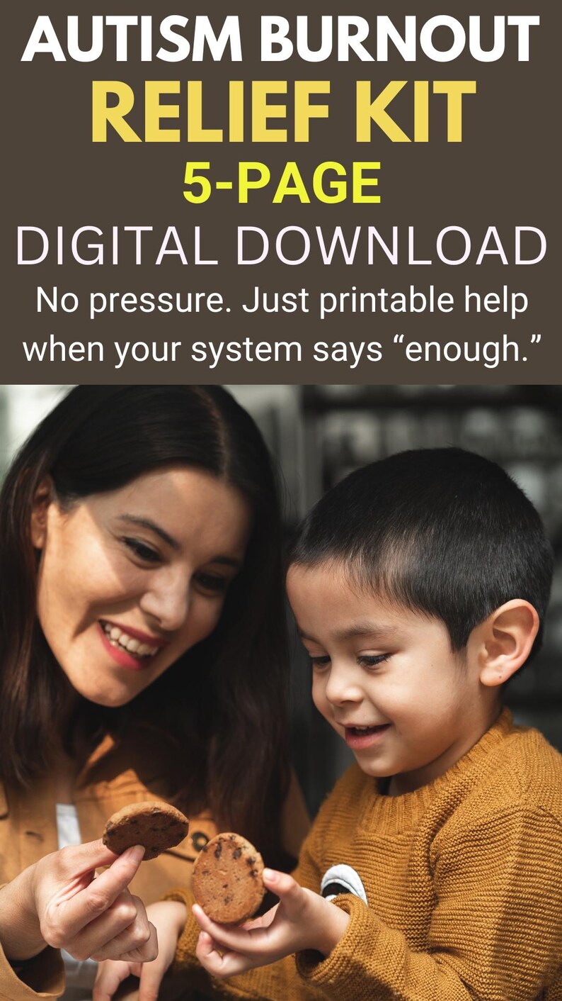 Autism Burnout Recovery Kit: Sensory Safety & Pacing Tools (PDF ...