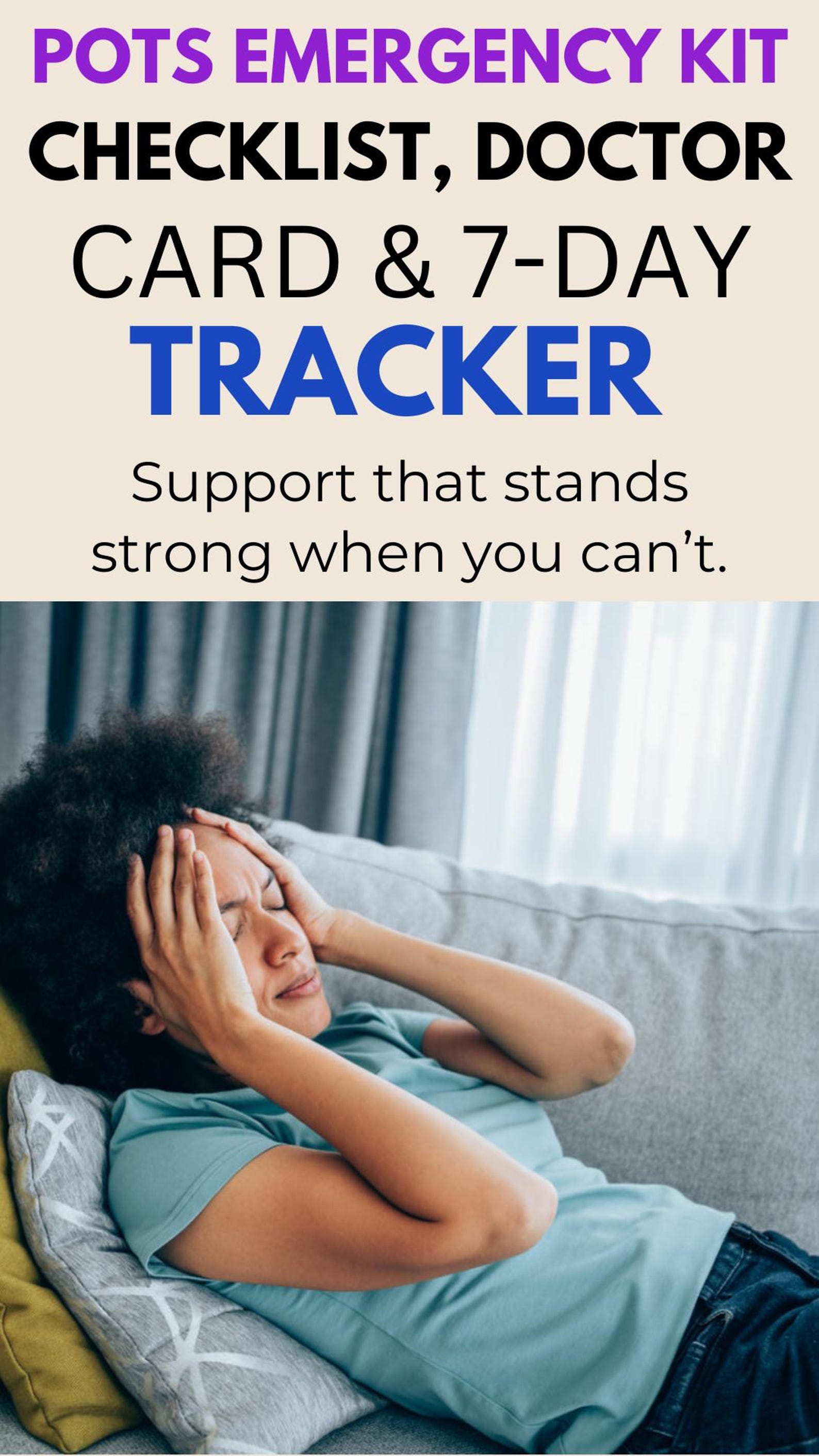POTS Symptom Tracker and Support Kit – Printable Hydration Log, Trigger ...