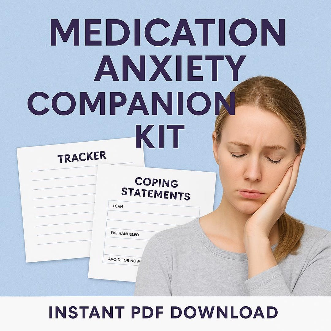 Medication Anxiety Companion Kit PDF – Printable Pill-taking Rituals ...