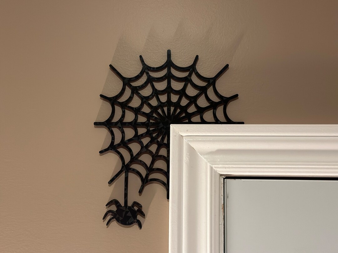 3D Printed Spider Web Door Decoration. - Etsy