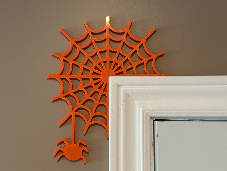 3D Printed Spider Web Door Decoration. - Etsy