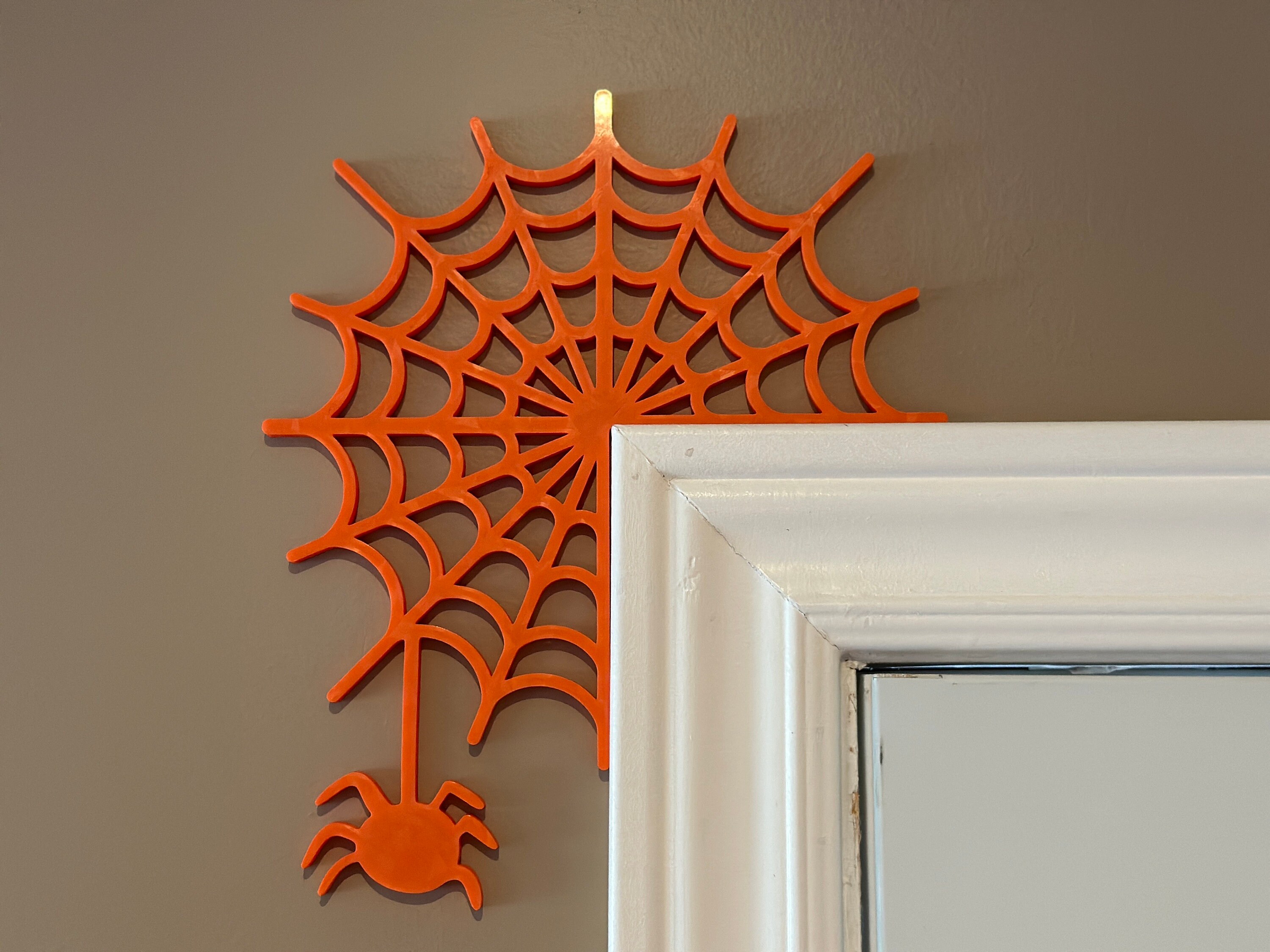 3D Printed Spider Web Door Decoration. - Etsy