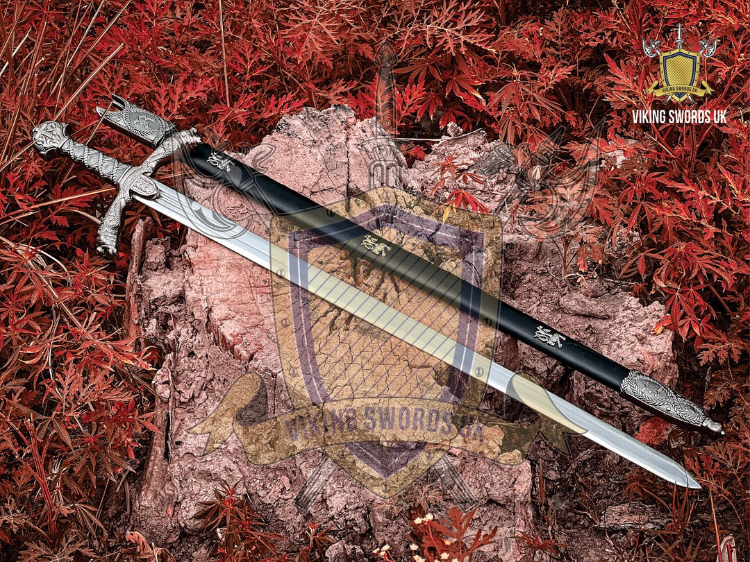 Medieval Paladin Crusader Knight Sword of Roland With Scabbard - Etsy