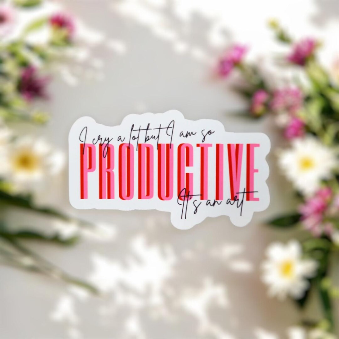 So Productive Sticker - Etsy