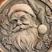 Santa - Laser Engraving PNG | Lightburn Engraving File | Christmas ...