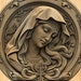 Virgin Mary Laser Engraving 3D Illusion – PNG Lightburn File (digital ...