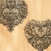 Ornamental Heart Laser Engraving Designs | Plywood 3D (PNG, Lightburn ...