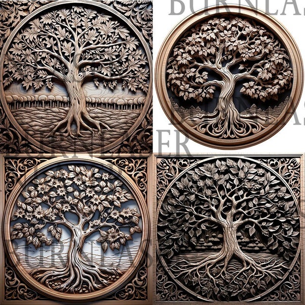 Laser Engraving Files Tree of Life - Etsy