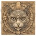 Mystical Cat Laser Engraving Design – 3D Illusion PNG, Lightburn File ...