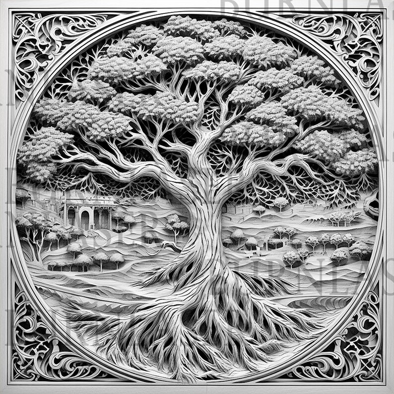 Laser Engraving PNG 3D Illusion Engraved Laser-ready Digital Design ...