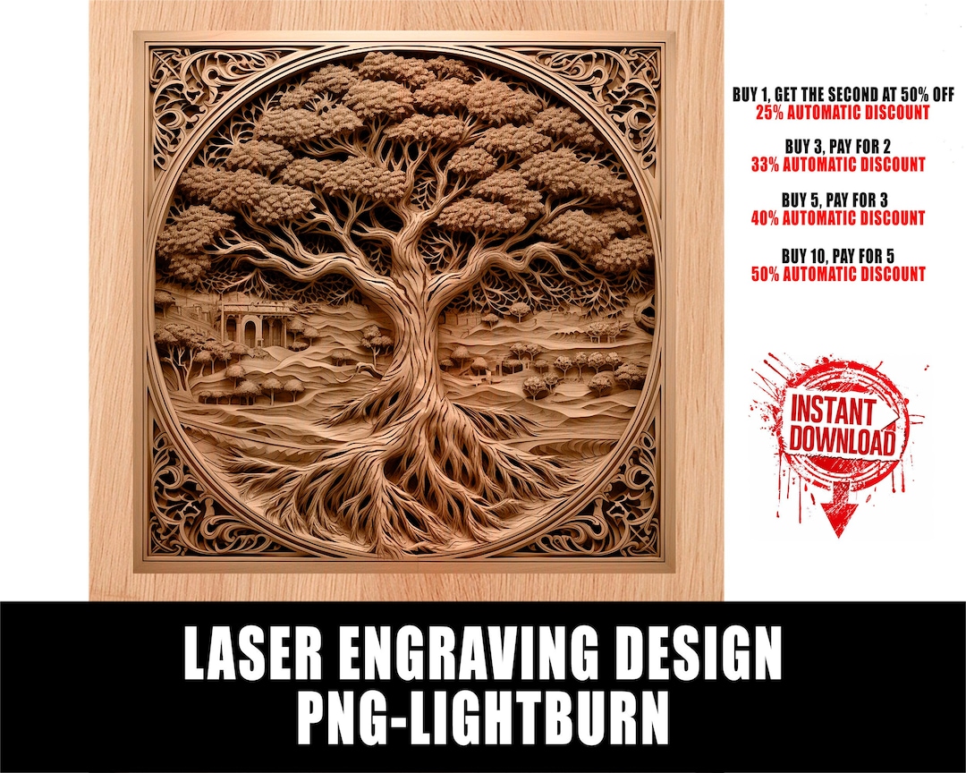Laser Engraving PNG | 3D Illusion | Engraved | Laser-ready | Digital ...