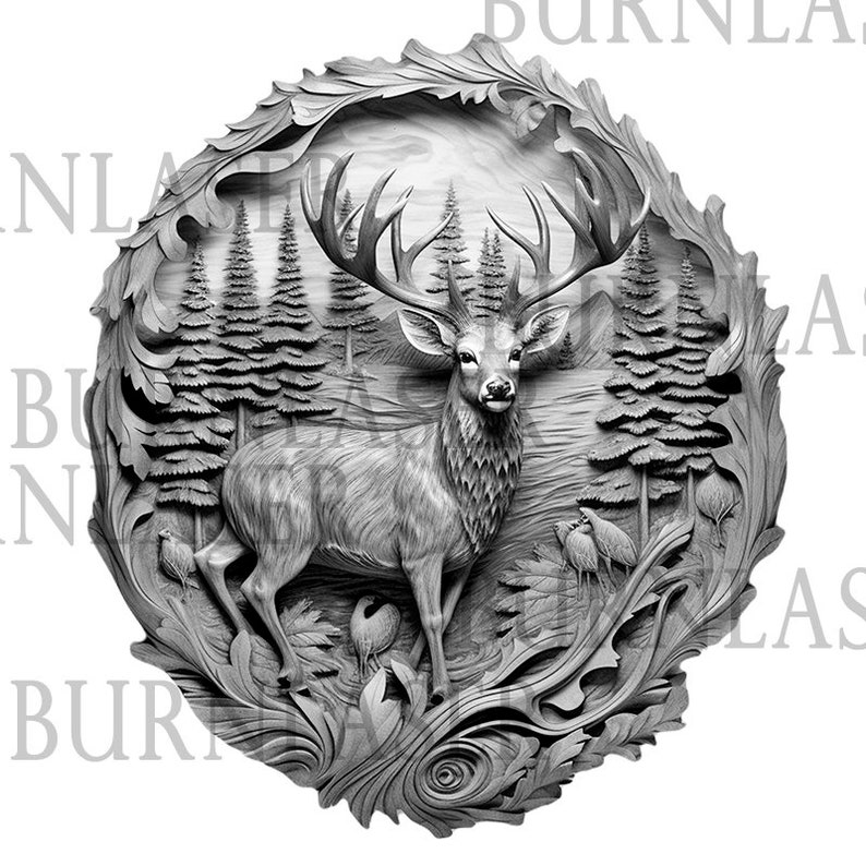 Laser Engraving PNG 3D Illusion Engraved Laser-ready Digital Design ...