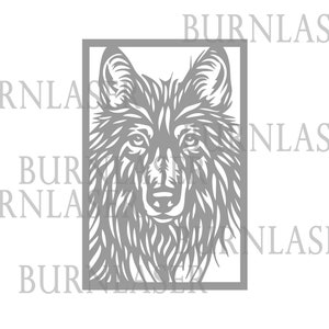 Wolf Laser Cut Metal and Wood Wall Art | CNC Laser Files | SVG DXF ...