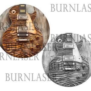 Guitar - Laser Engraving PNG | Lightburn Engraving File | Laser Design ...
