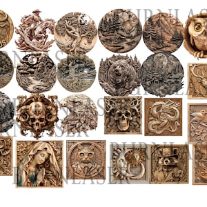 Mega Bundle X165 Laser Engraved Designs PNG | Artful Laser Wall Art ...