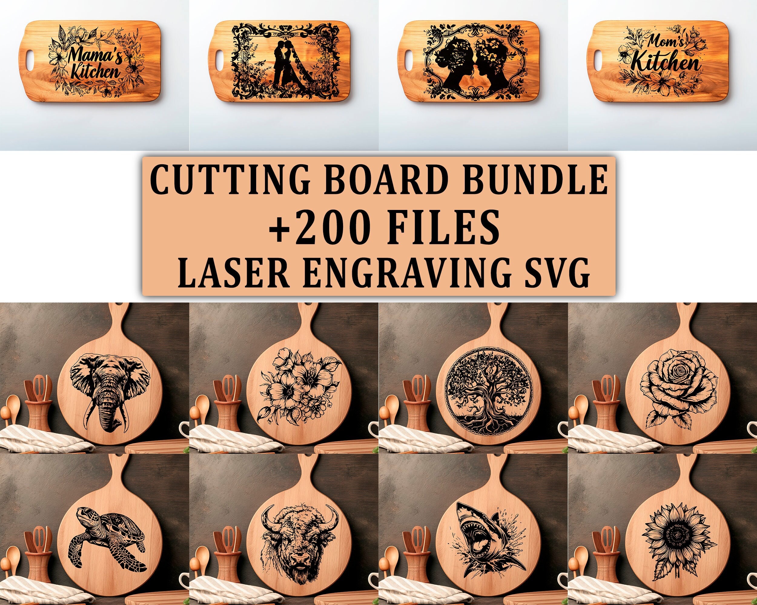 SVG Bundle for Laser Engraving and Sublimation - Charcuterie and ...