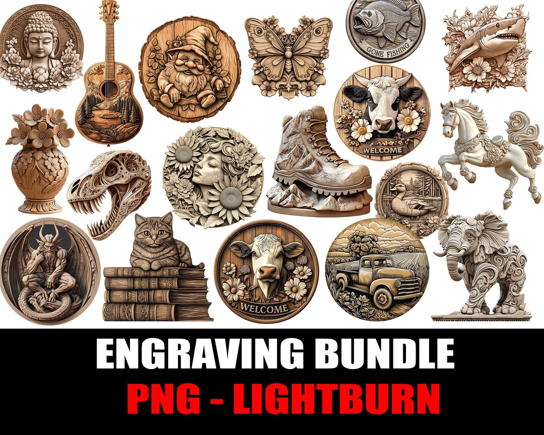 Mega Bundle X52 Laser Engraved Designs PNG | 3d Wall Decor | Wall Art ...
