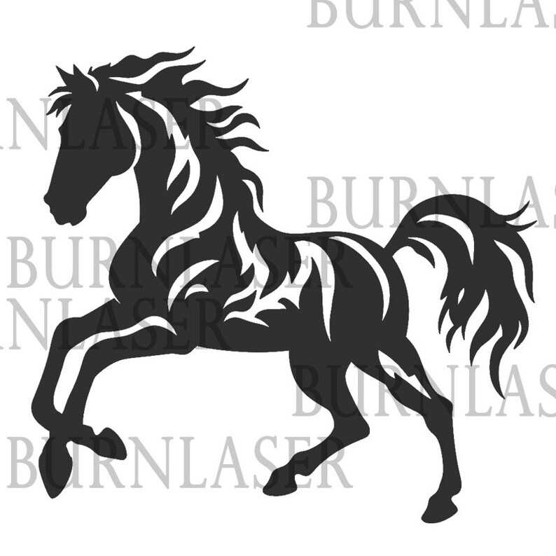 Pferd Laser Cut - Laser Cut Files - Pferd SVG - Pferd DXF - Lightburn ...