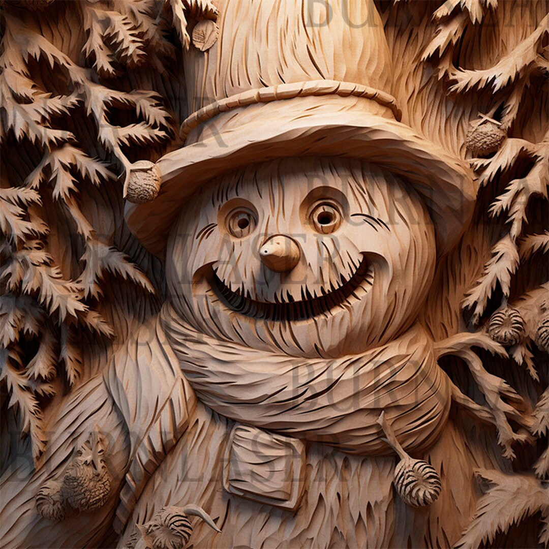 Laser Engraving | Snowman | PNG Engraving | 3D Illusion | Laser Ready ...