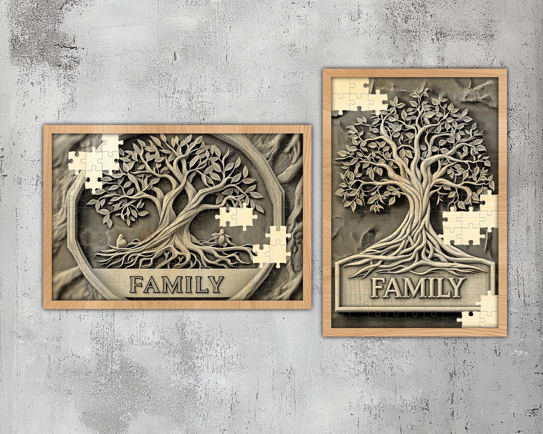 Laser Engraved PNG Tree of Life Puzzles | 135-piece Jigsaw - Ready-to ...