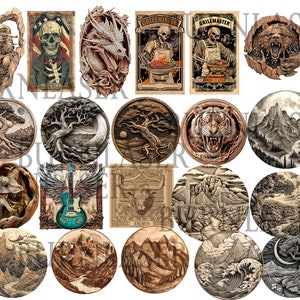 Mega Bundle X165 Laser Engraved Designs PNG | Artful Laser Wall Art ...