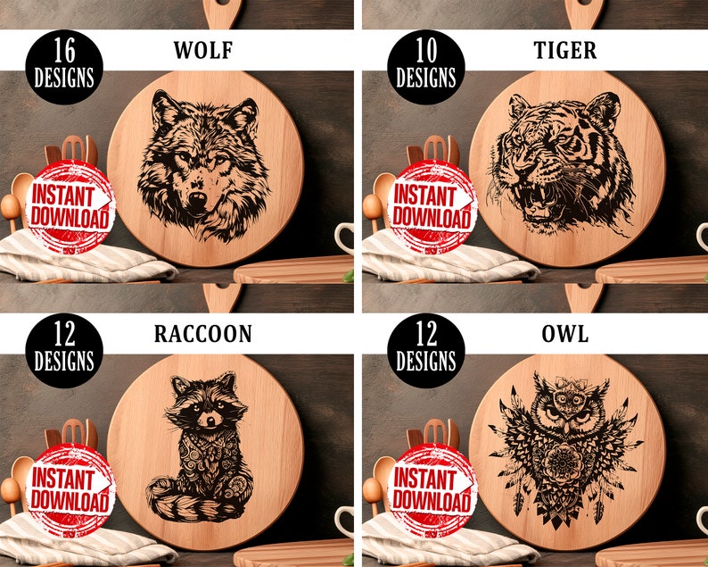 Cutting Board SVG Bundle – 200+ Laser Engraving Designs (digital ...