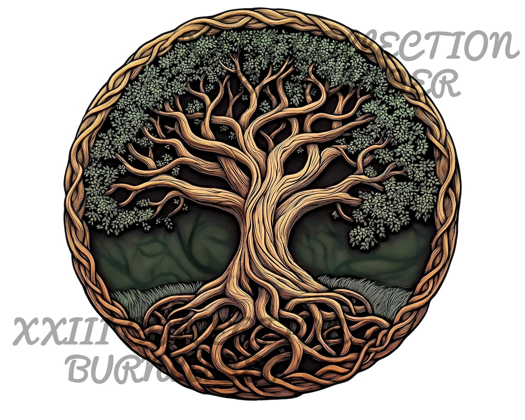 3D Tree of Life Laser Engraving File: Wood Decor (PNG, Lightburn) - Etsy