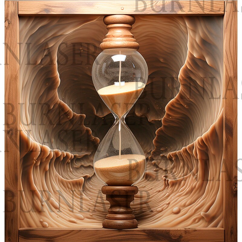 Laser Engraving File Hourglass PNG File Laser File - Etsy
