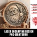 Santa Laser Engraving PNG Lightburn Engraving File Christmas Laser ...