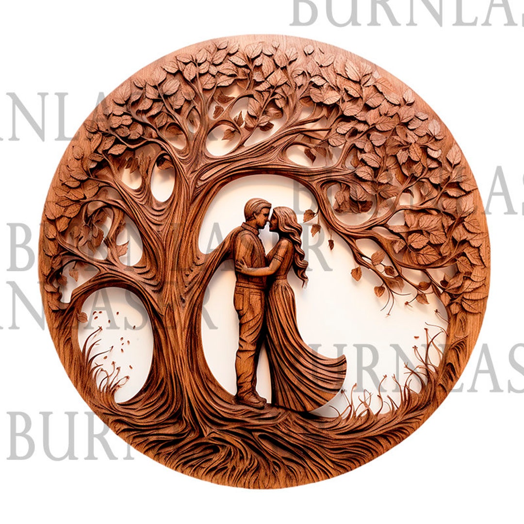 Laser Engraving Valentine's Day PNG Engraving 3D Illusion Laser Ready ...