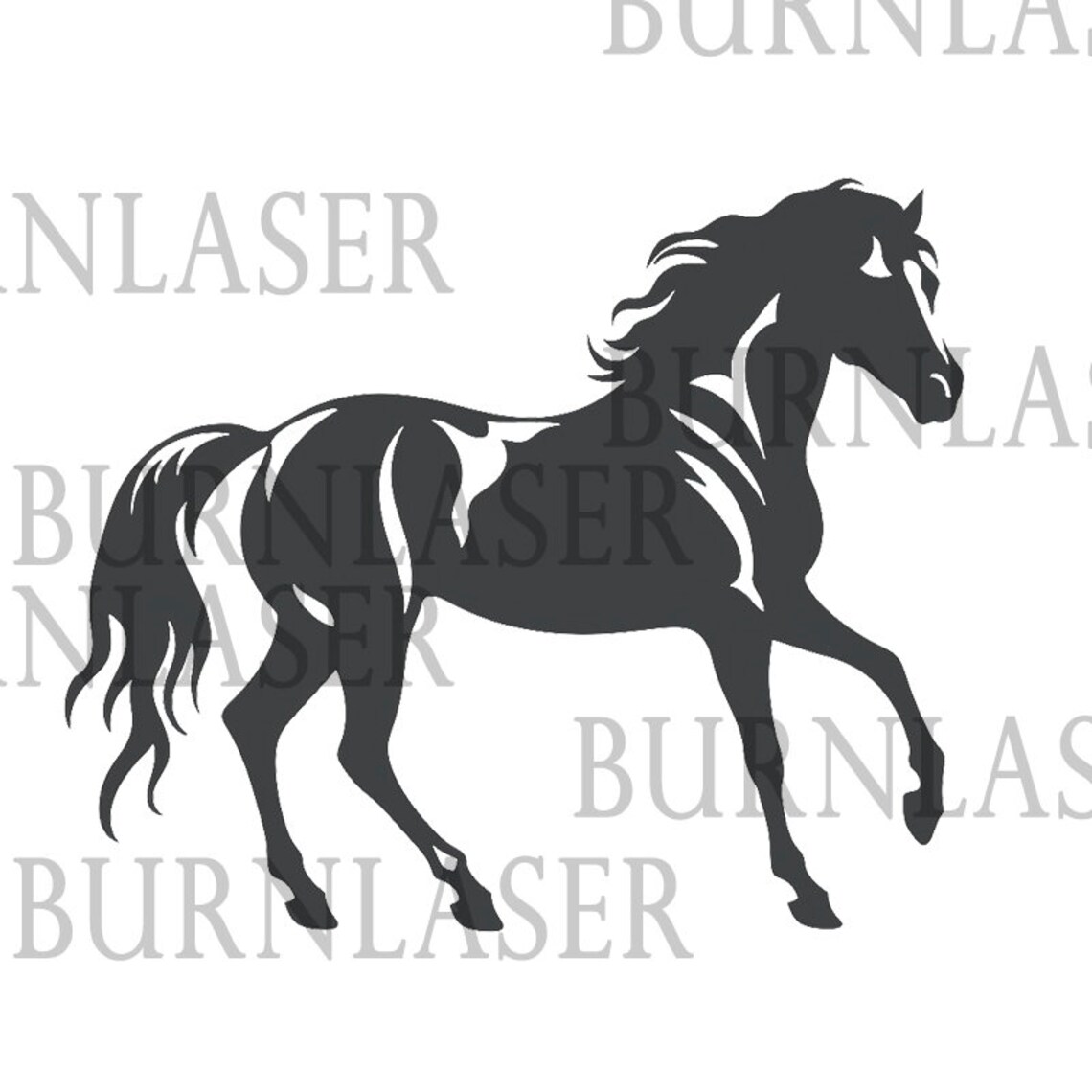 Pferd Laser Cut - Laser Cut Files - Pferd SVG - Pferd DXF - Lightburn ...