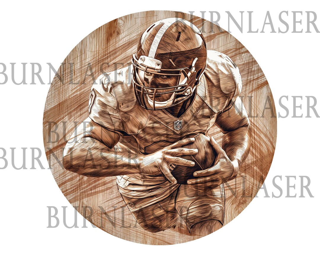 Football - PNG Laser Engraved File | Artful Wall Art | 3D Illusion ...