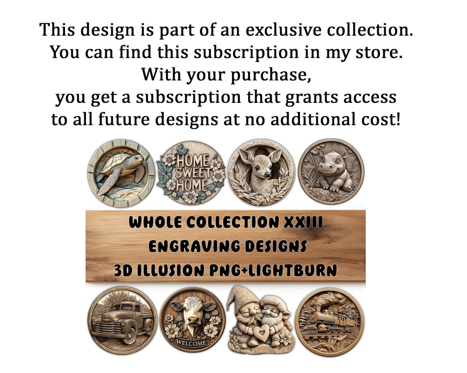 Laser Engraved Guitar Landscape: 3D Illusion PNG File, Lightburn Ready ...