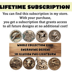 Bundle X27 Laser Engraving PNG | 3D Illusion | Engraved | Laser Ready ...
