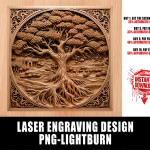 Laser Engraving PNG 3D Illusion Engraved Laser-ready Digital Design ...