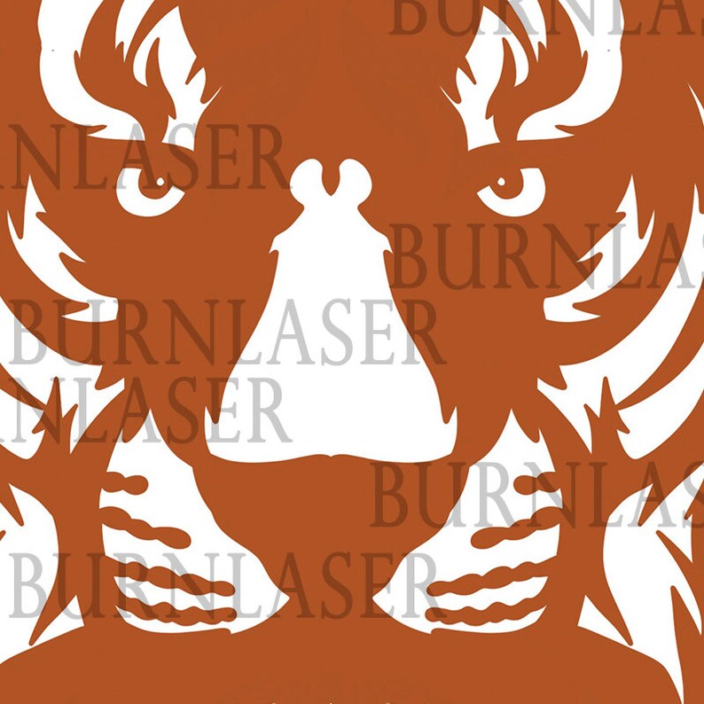 Multilayer Tiger Laser Cut File | 3D Wall Art (SVG, DXF, Lightburn) - Etsy